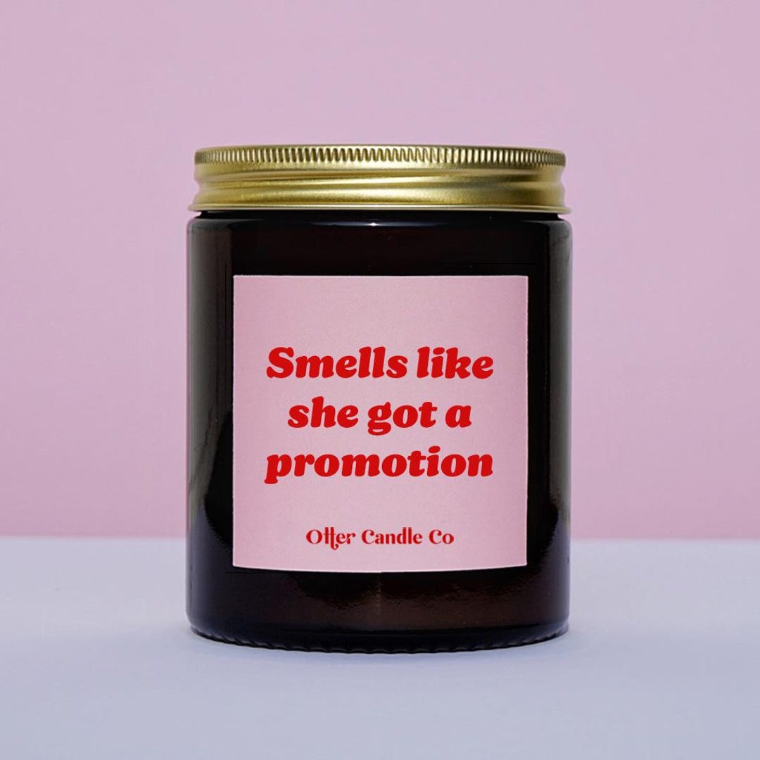 Promotion Gift Candle, Hand Poured Soy Wax, New Job Congratulations - Etsy