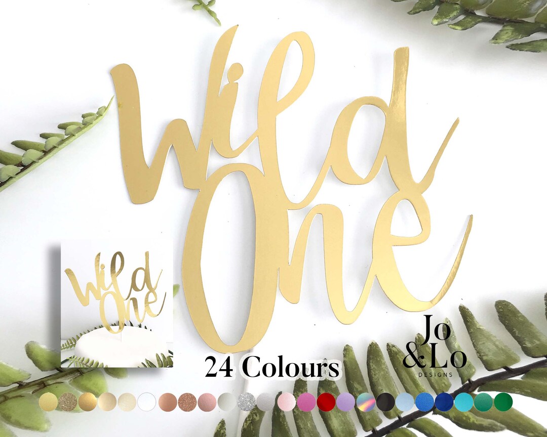 Wild One Cake Topper - Etsy UK