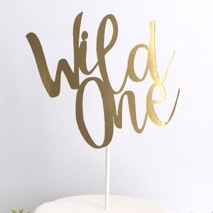 Wild One Cake Topper - Etsy UK