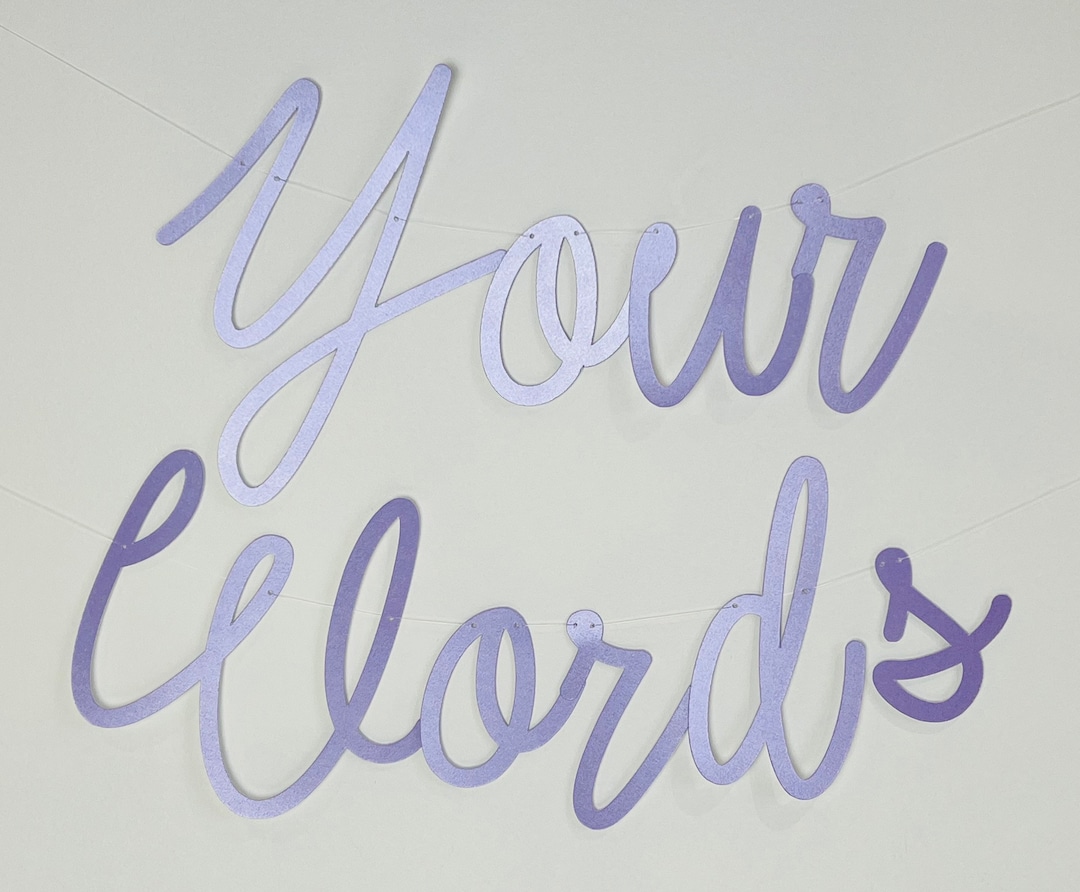 Lilac Custom Banner, PERSONALISED Banner - Etsy