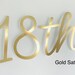 Personalised 18th Birthday Banner, Gold 18th Birthday Banner ANY AGE ...