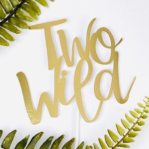 Two Wild Cake Topper - Etsy