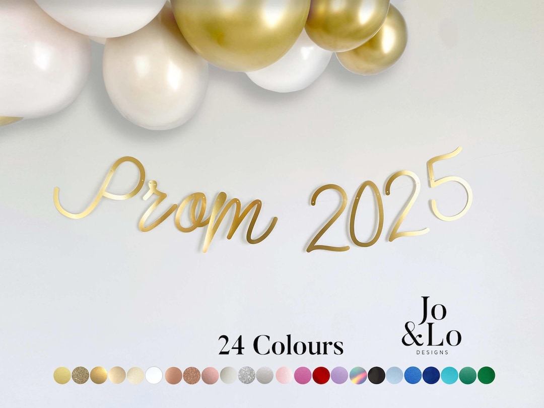 Prom 2025 Banner, Class of 2025 Bunting, Leavers Party Backdrop ...