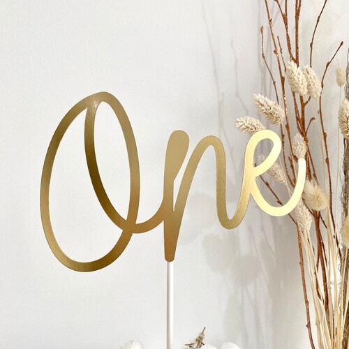 One Cake Topper Girl 1st Birthday Cake Topper One Smash Cake - Etsy