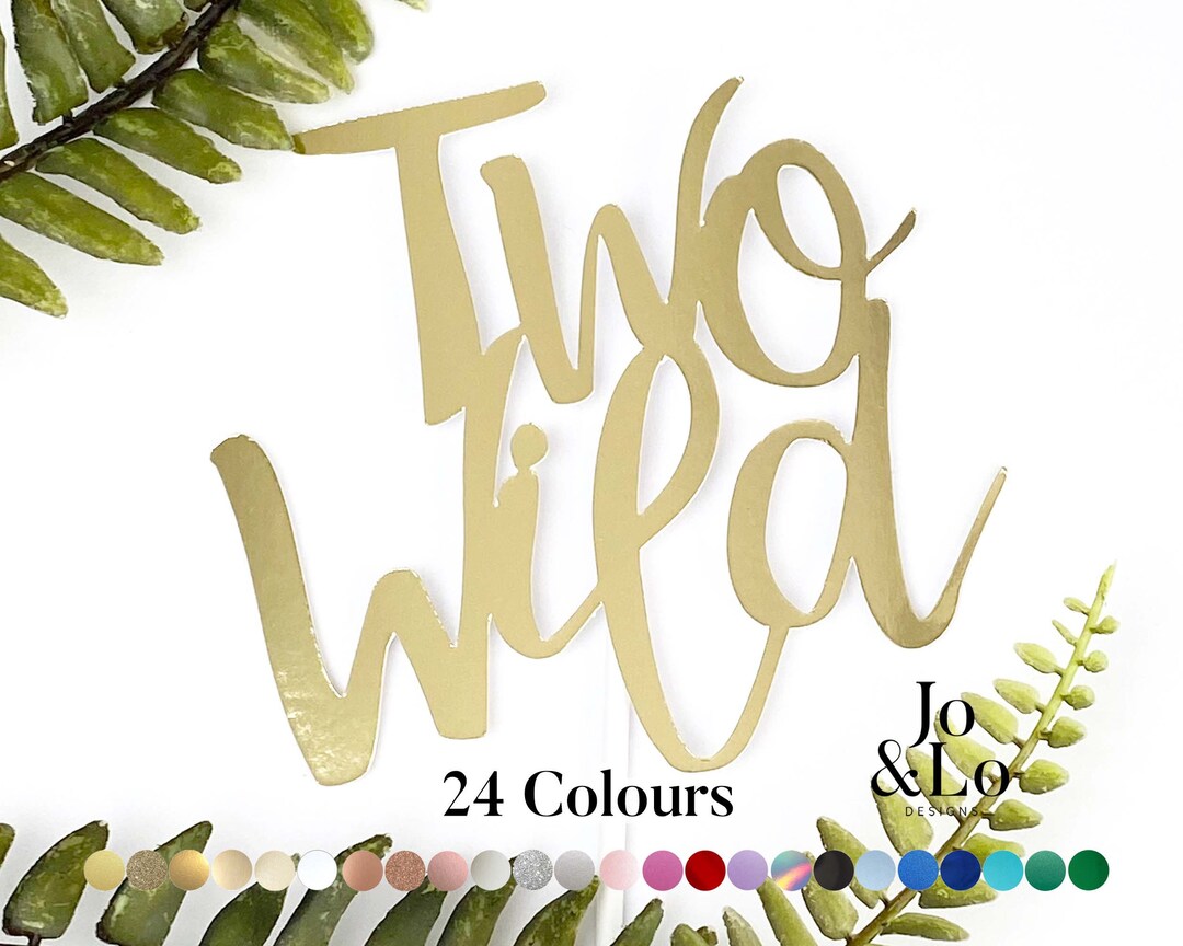 Two Wild Cake Topper - Etsy