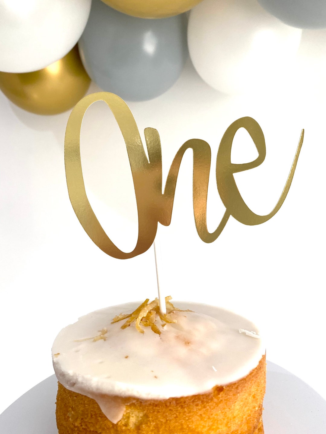 One Cake Topper 1st Birthday Cake Topper - Etsy UK
