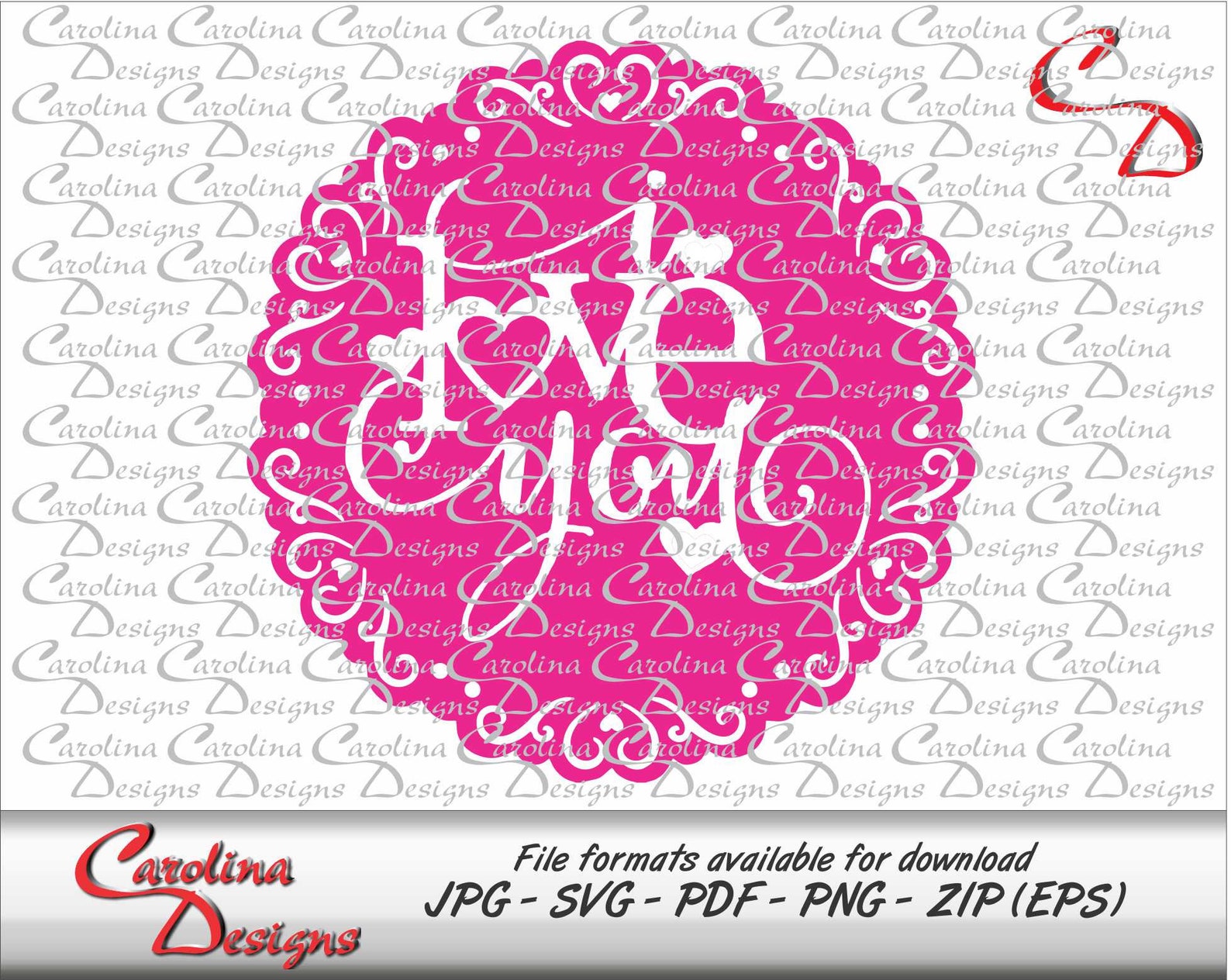 I Love You Circle - Etsy