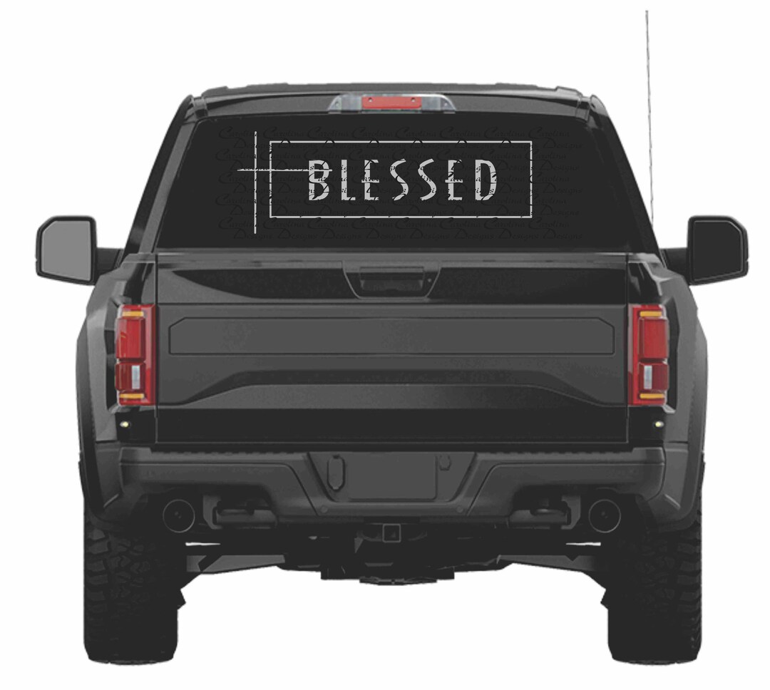 Blessed Car Decal (svg, Png, Jpg, Pdf) Digital Download - Etsy