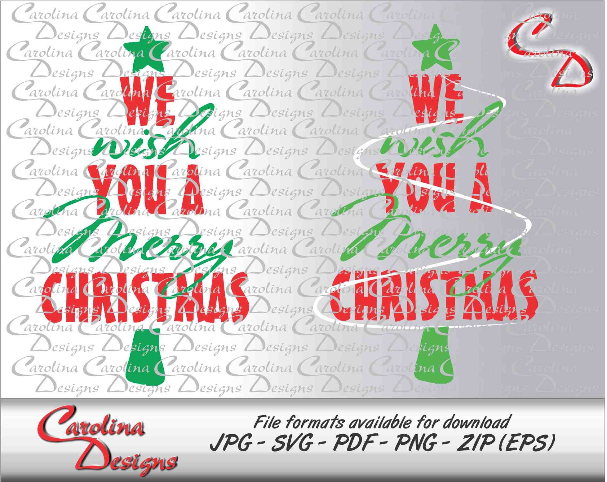 We Wish You a Merry Christmas Tree - Etsy