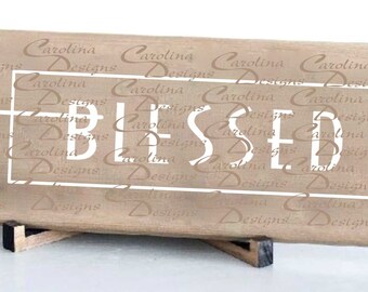 Simply BLESSED With Sunflower | Etsy