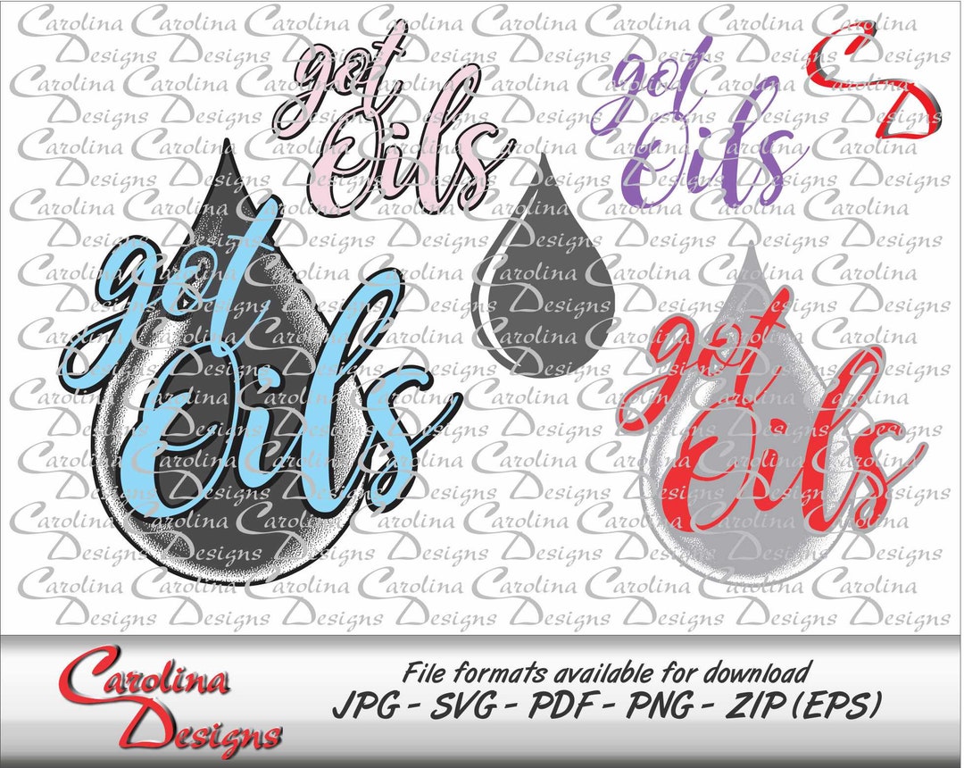 Get Oils SVG | Essential Oil Drop Design (digital Download) - Etsy