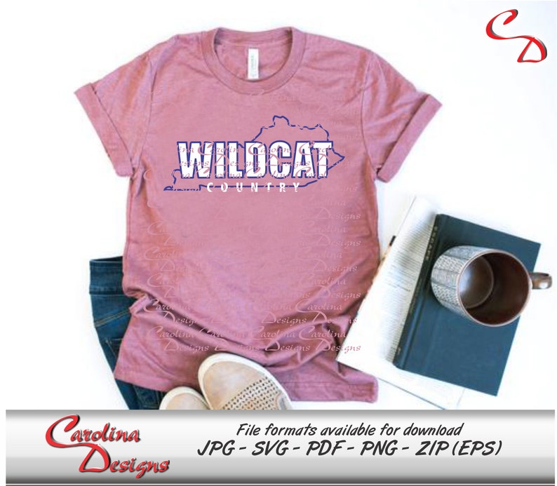 Wildcat Country KY Outline - Etsy