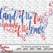 Land of the Free Home of the Brave - Etsy