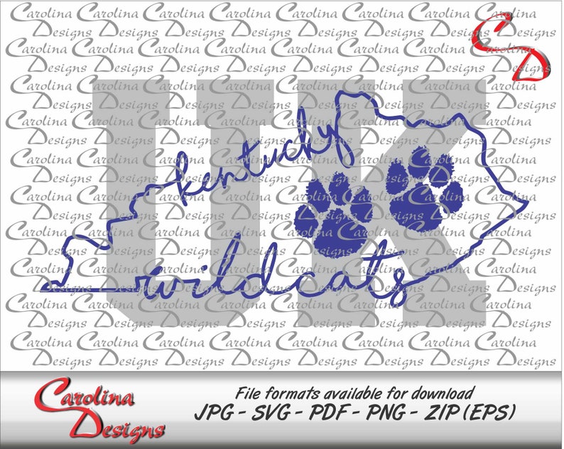 Kentucky Wildcat UK Paws - Etsy