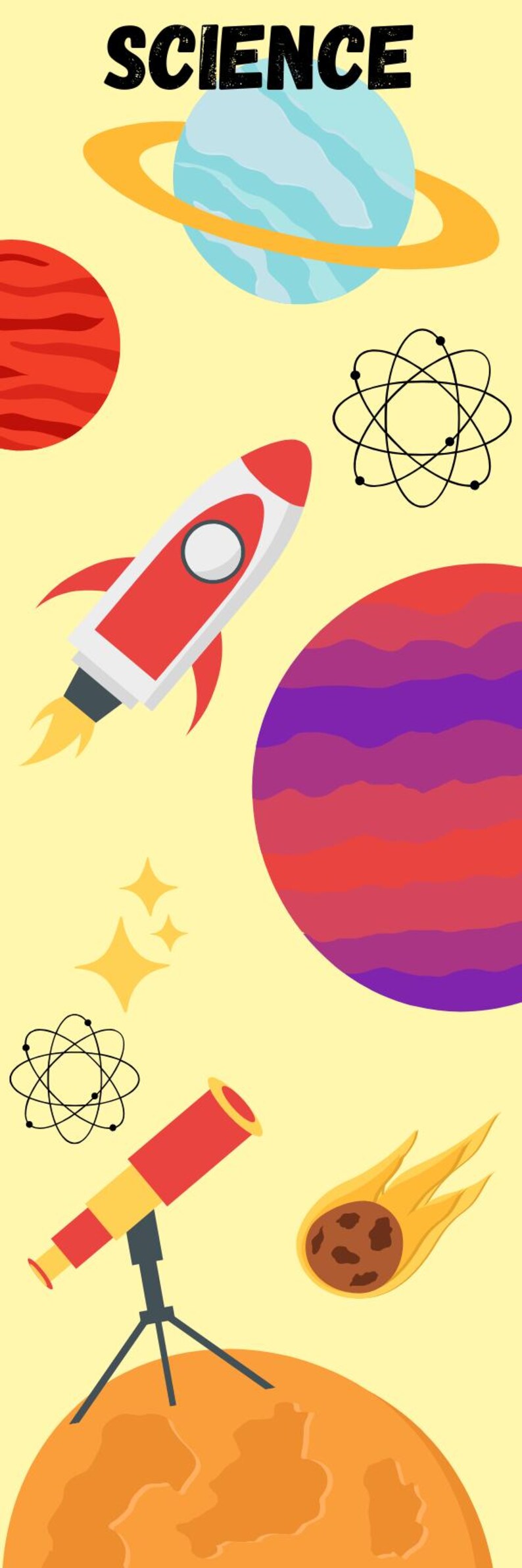 Science Bookmarks | Printable, Instant Download (PNG, PDF, JPG) - Etsy