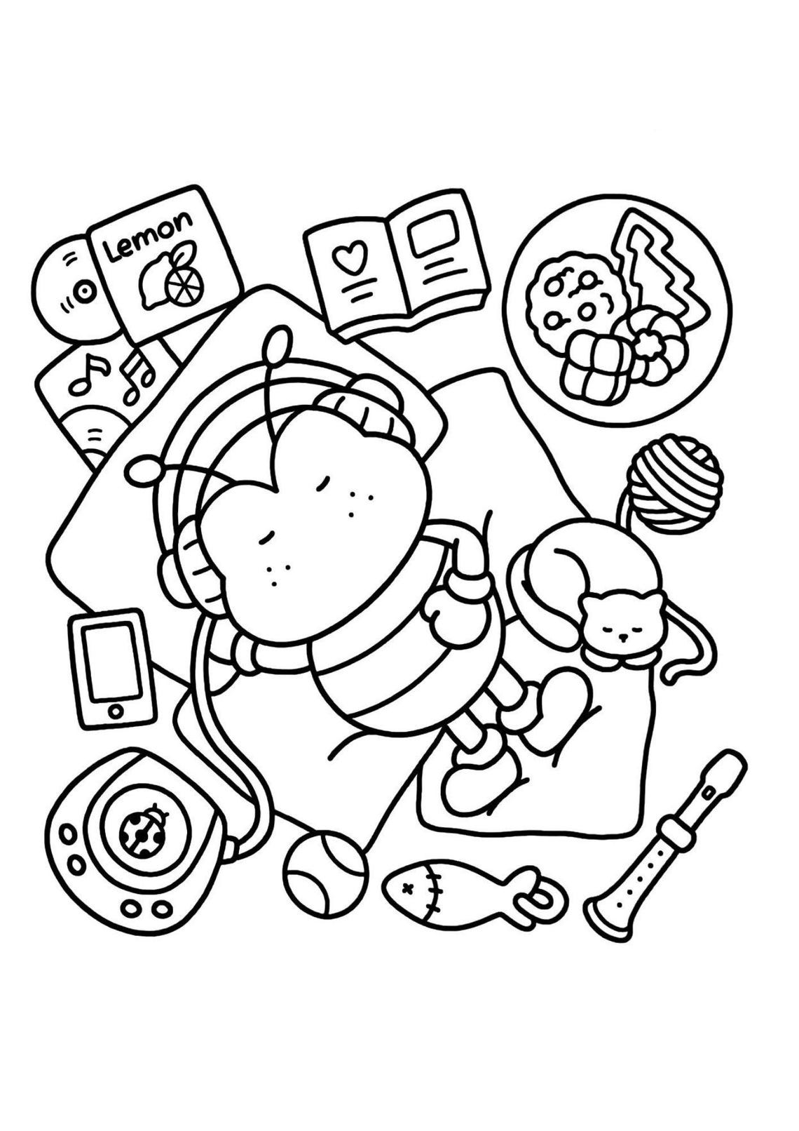 Comfy Days 41 Page Colouring Book Cocowyo Digital | Printable | Instant ...