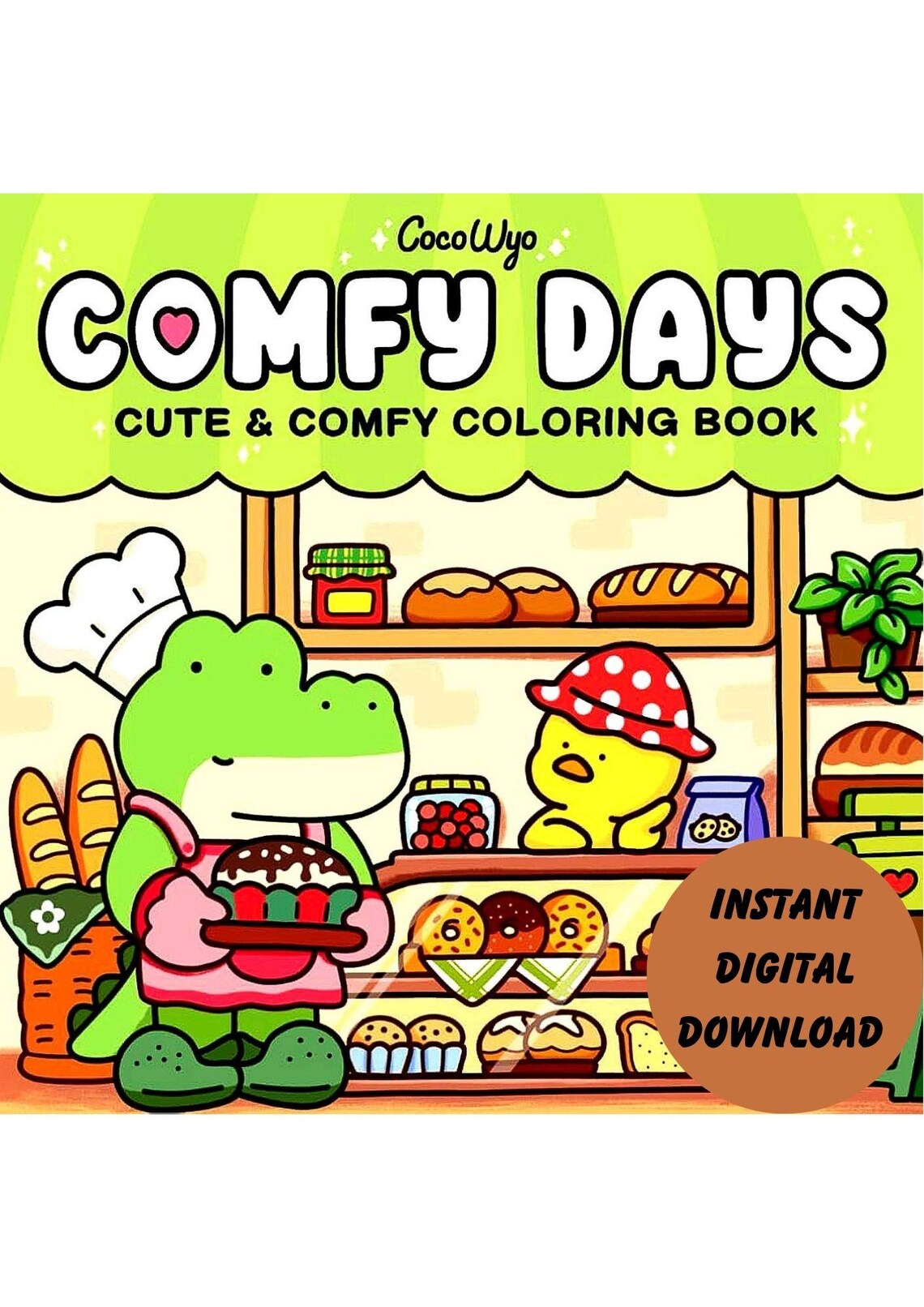 Comfy Days 41 Page Colouring Book Cocowyo Digital | Printable | Instant ...