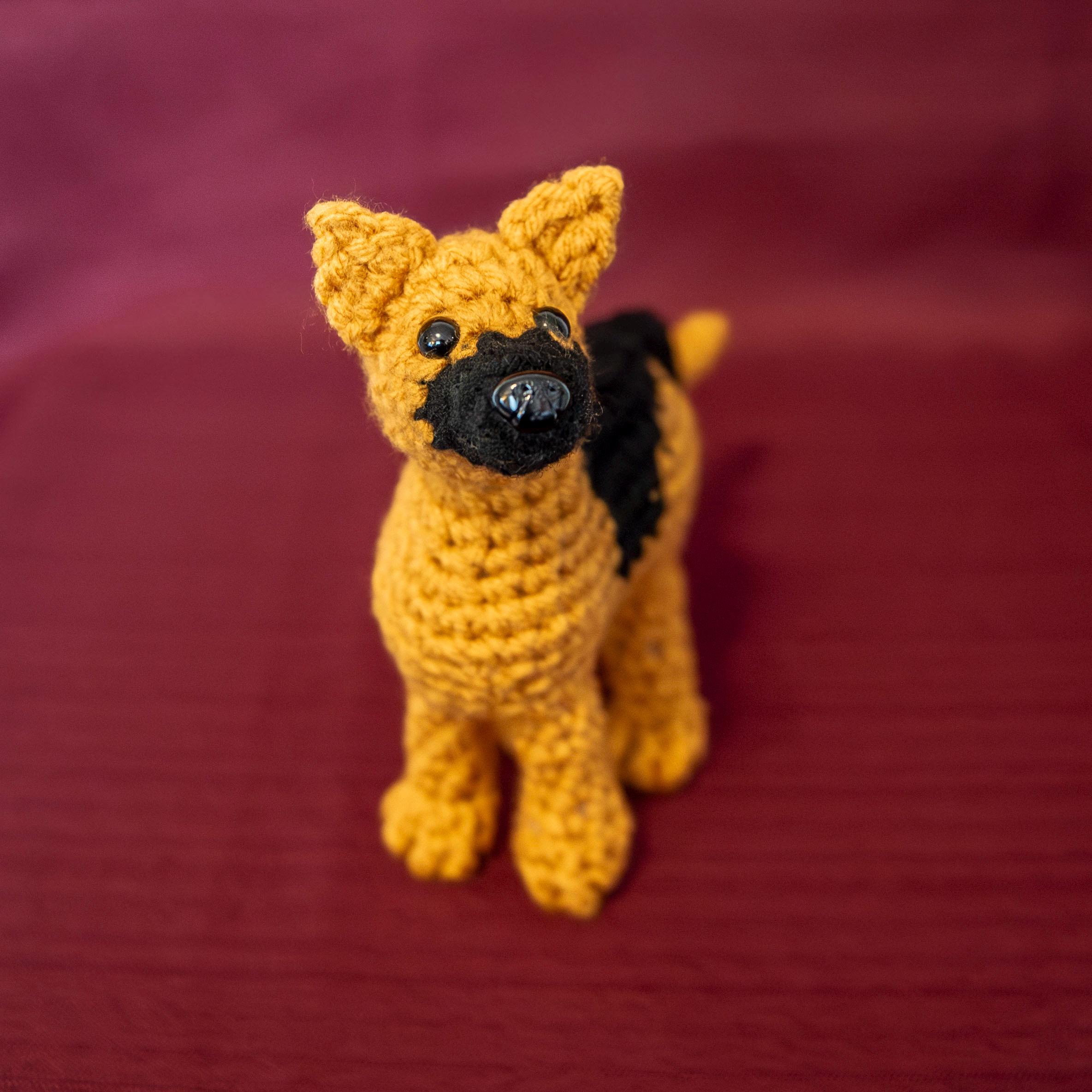 Cute German Shepherd Crochet Pattern – DIGITAL PDF – Low-sew, Lifelike ...