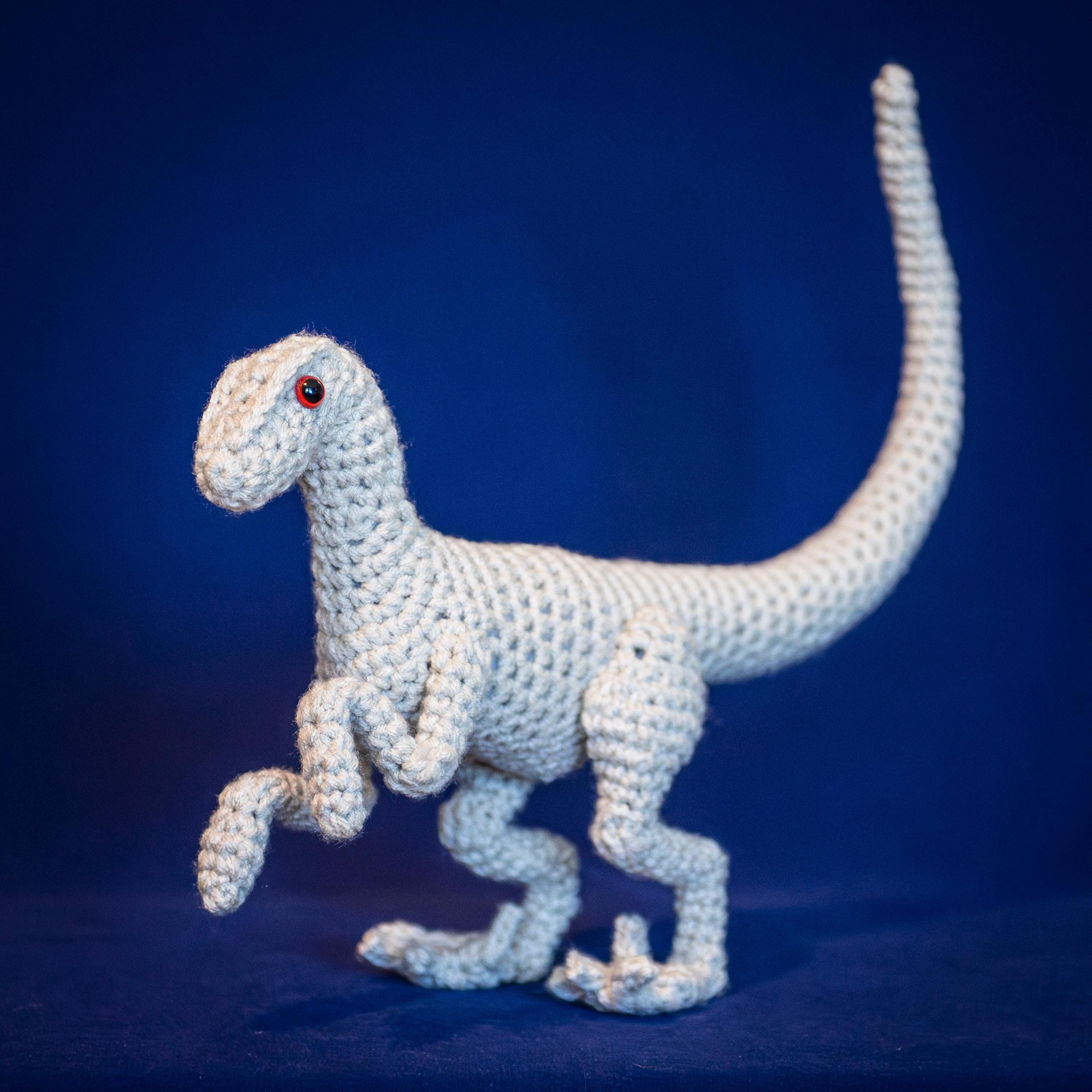 Dinosaur Crochet Pattern – DIGITAL PDF – Amigurumi Velociraptor. Low ...