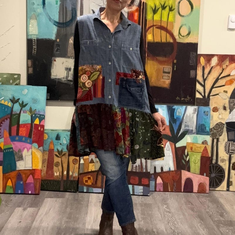 Patchwork Tunic - Etsy