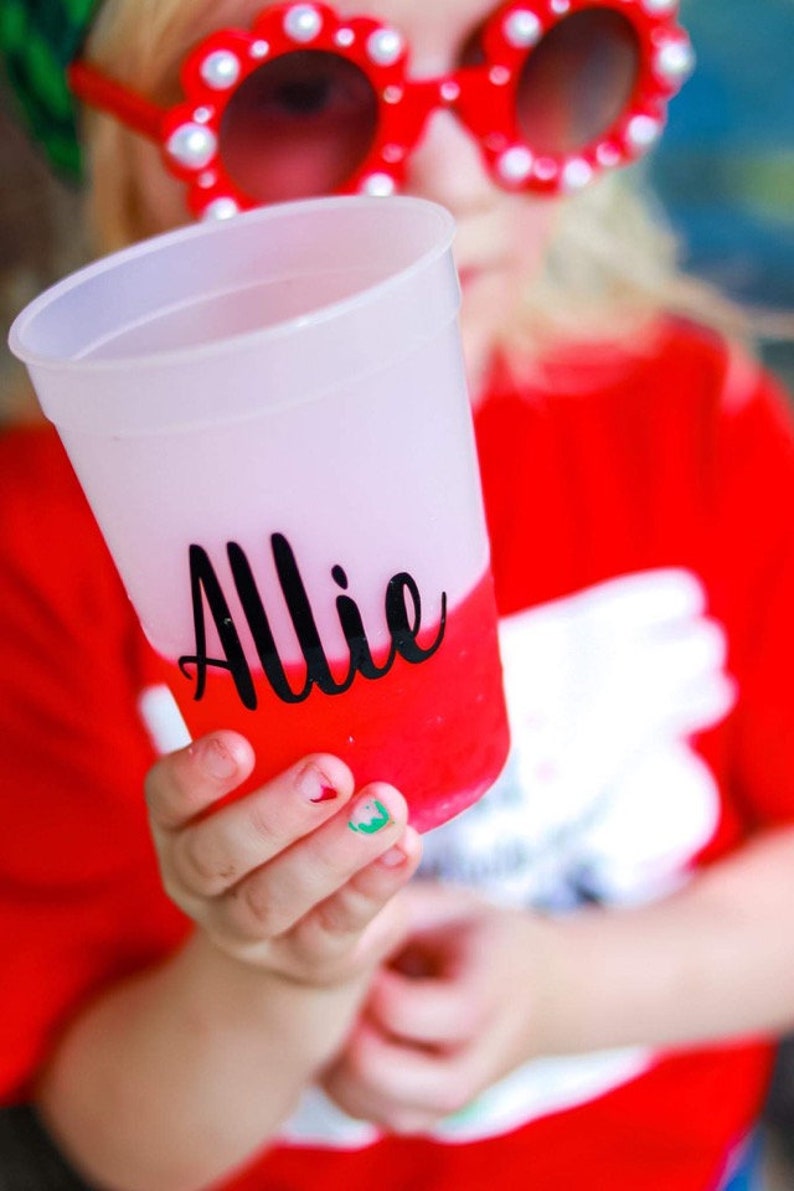 Personalized Color Changing Kids Stadium Cups | Toddler | Birthday Gift ...