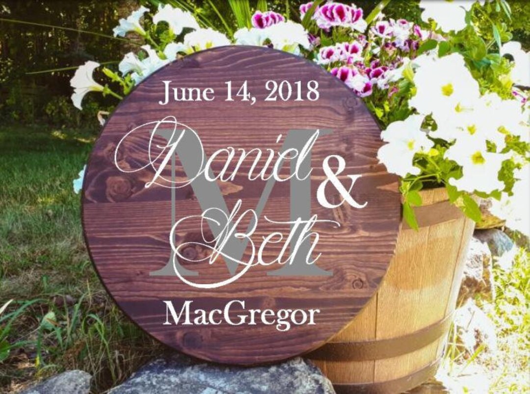 Wood Wedding Signs, Rustic Wood Wedding Sign, Wedding Welcome Sign ...