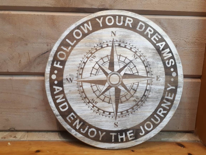 Rustic Nautical Decor, Rustic Compass, Rustic Cabin Decor, Nautical ...