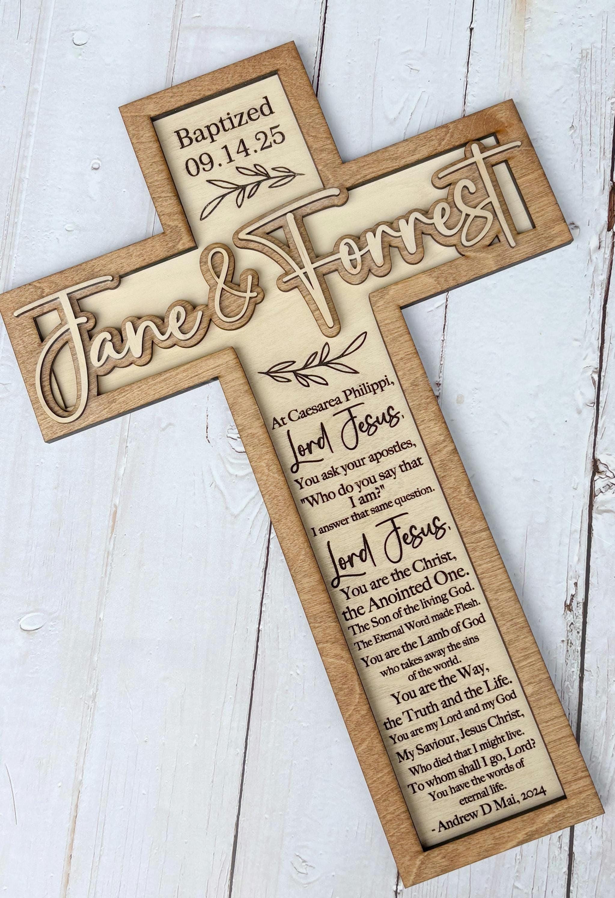 Personalized Cross, Custom Christian Cross, Perzonalized Christian Gift ...