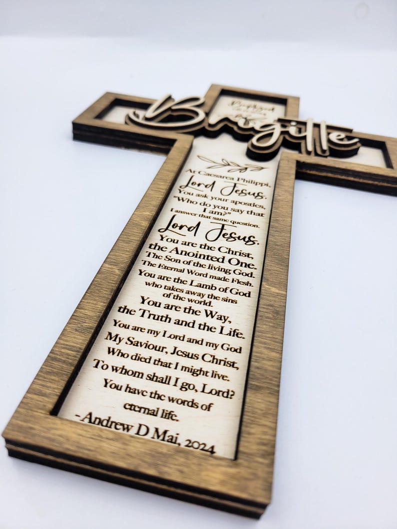 Personalized Cross, Custom Christian Cross, Perzonalized Christian Gift ...