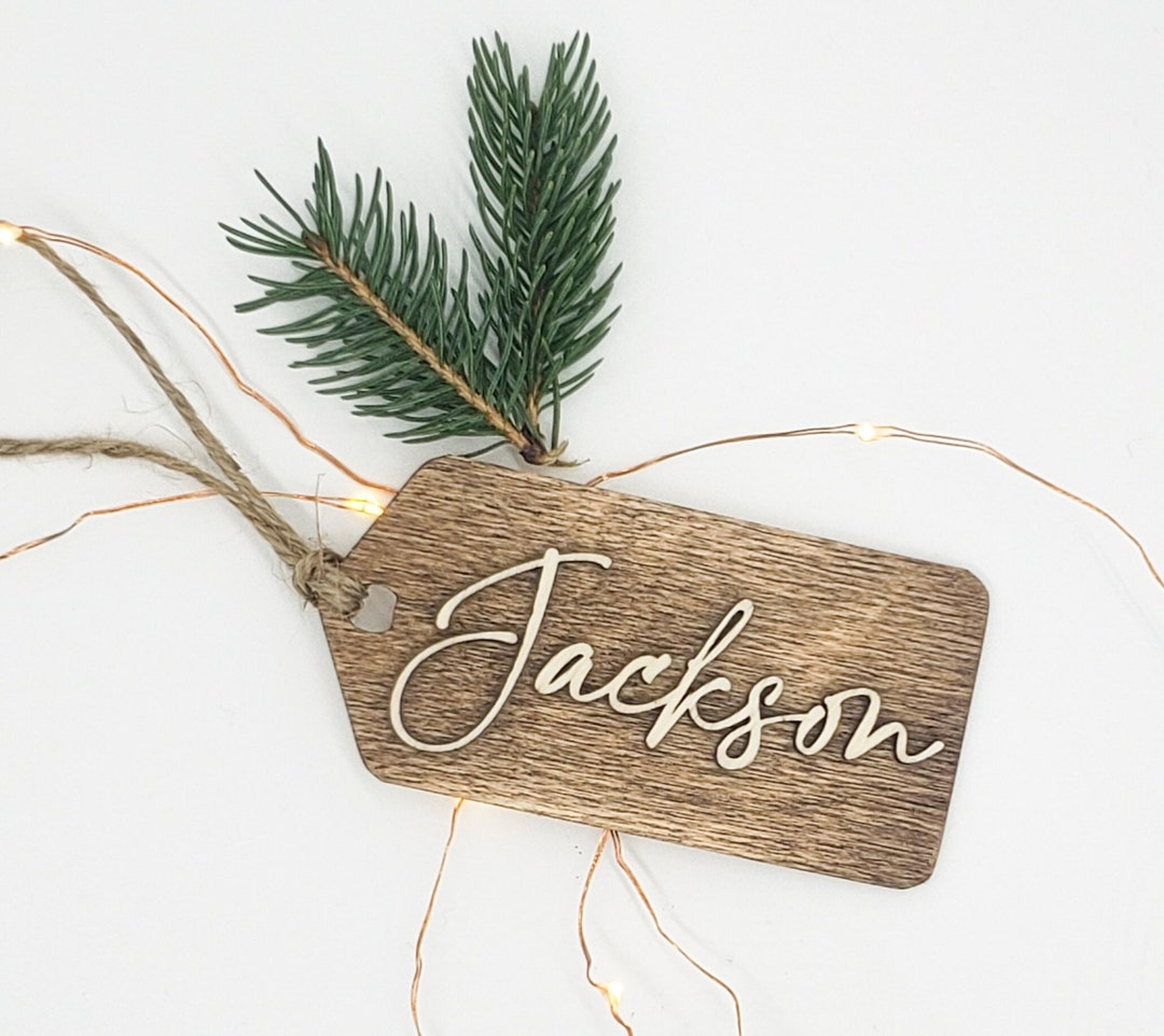 Stocking Tags, Personalized Stocking Tags, Wooden Stocking Tags ...
