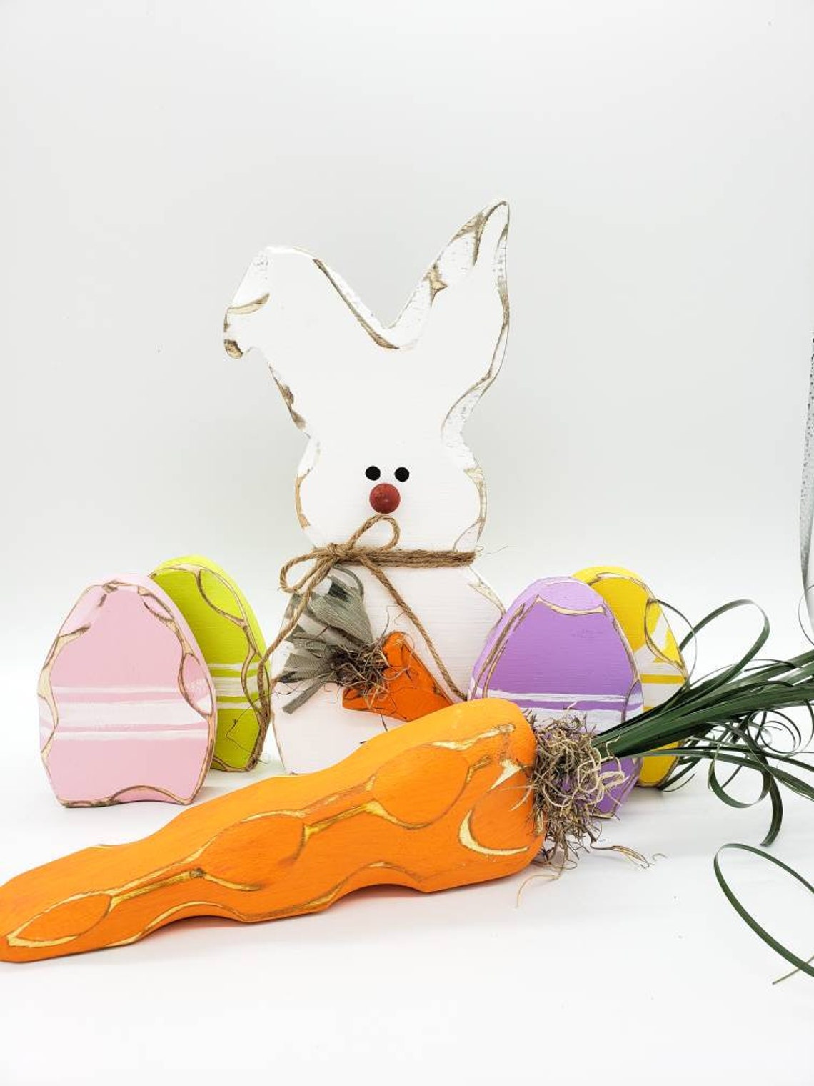 Wooden Easter Decorations Wooden Easter Eggs Wooden Easter - Etsy