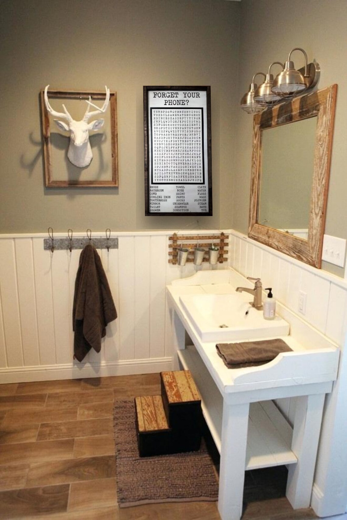 Rustic Bathroom Sign Rustic Bathroom Decor Rustic Bathroom - Etsy