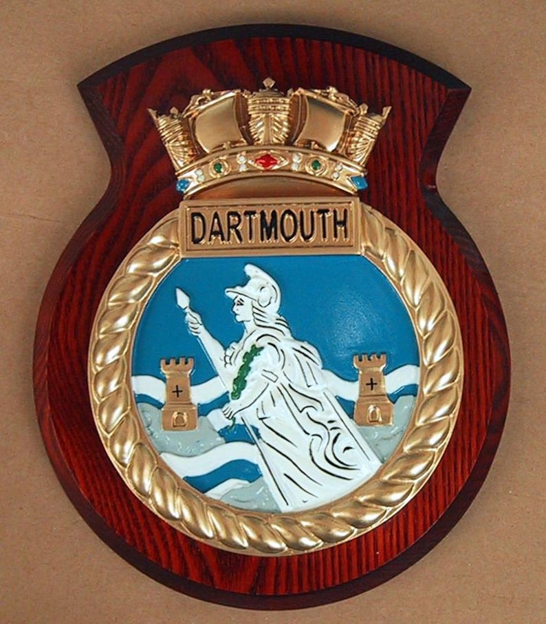 MOD HMS Ship Crests Plaques Shields Hand Painted High Relief Resin ...