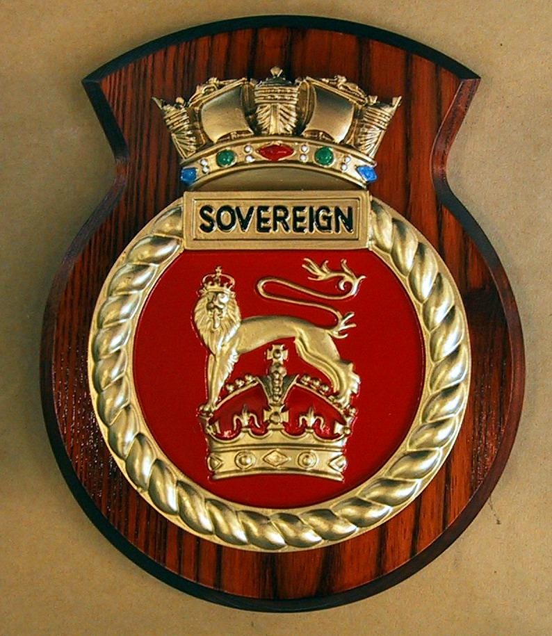 MOD HMS Ship Crests Plaques Shields Hand Painted High Relief Resin ...