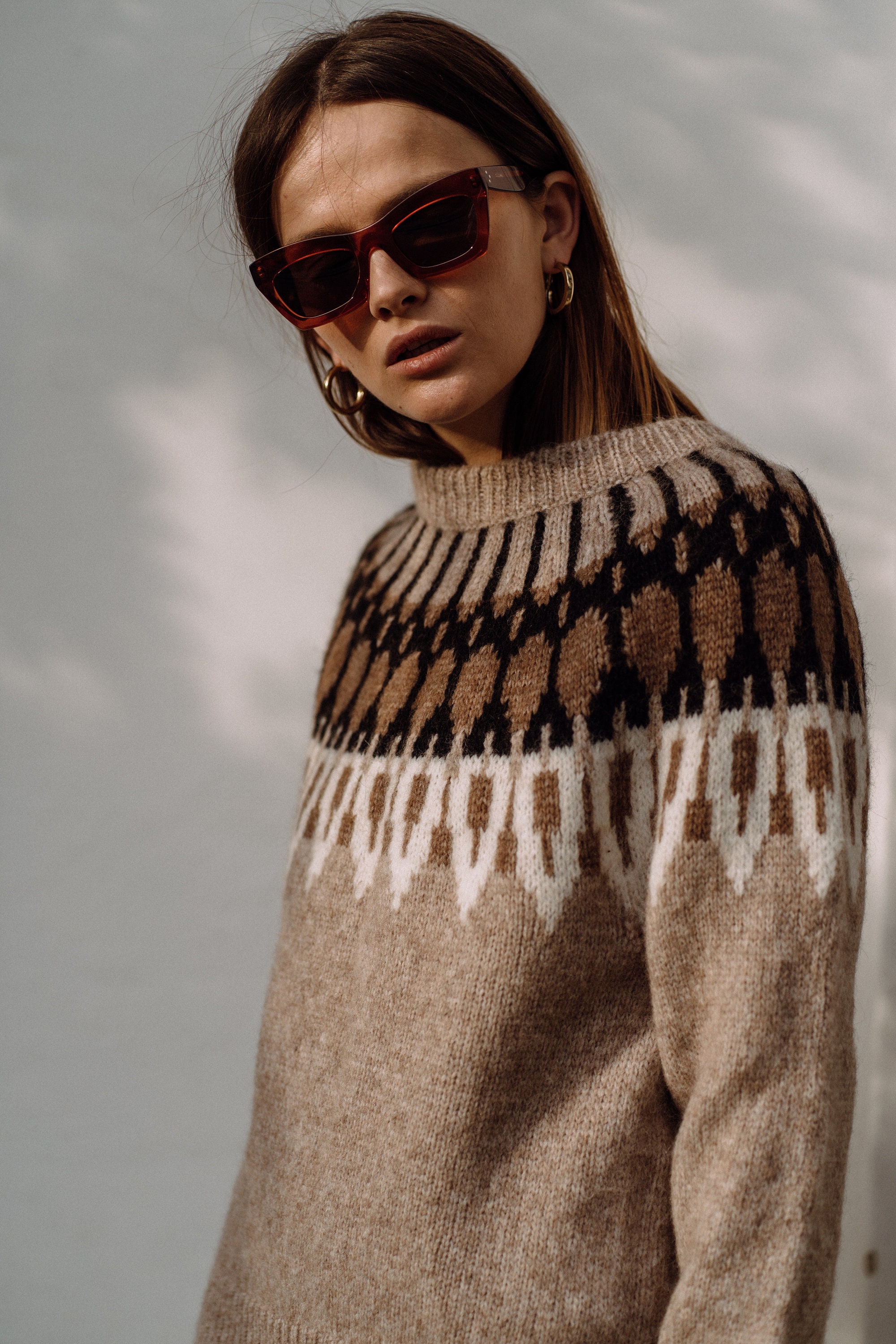 Beige Alpaca Women Lopapeysa Sweater. Lopapeysa Alpaca - Etsy