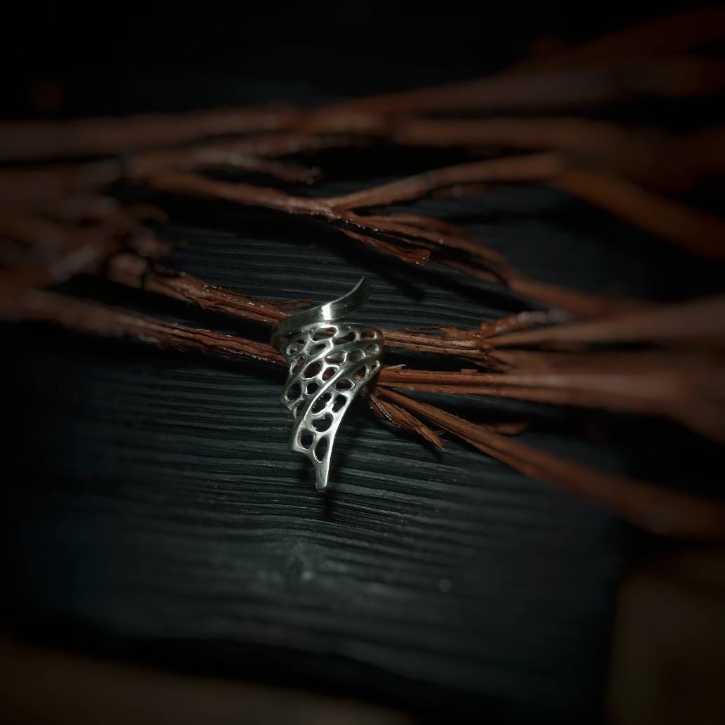 Dragon Wing Ring Magic Occult Jewelry Brass Ring 925 Sterling Silver ...