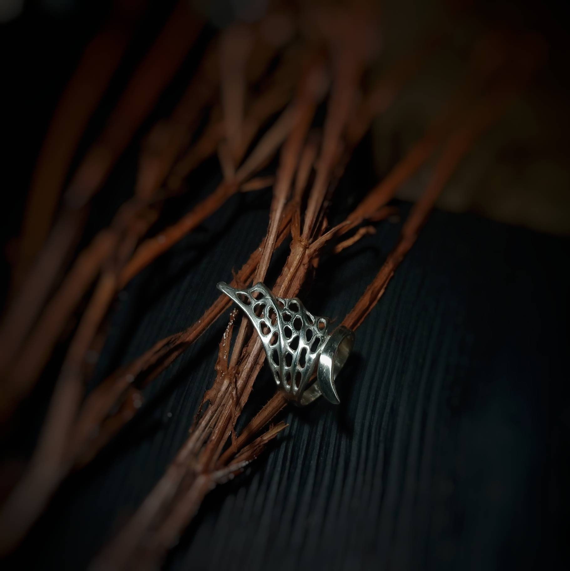 Dragon Wing Ring Magic Occult Jewelry Brass Ring 925 Sterling Silver ...