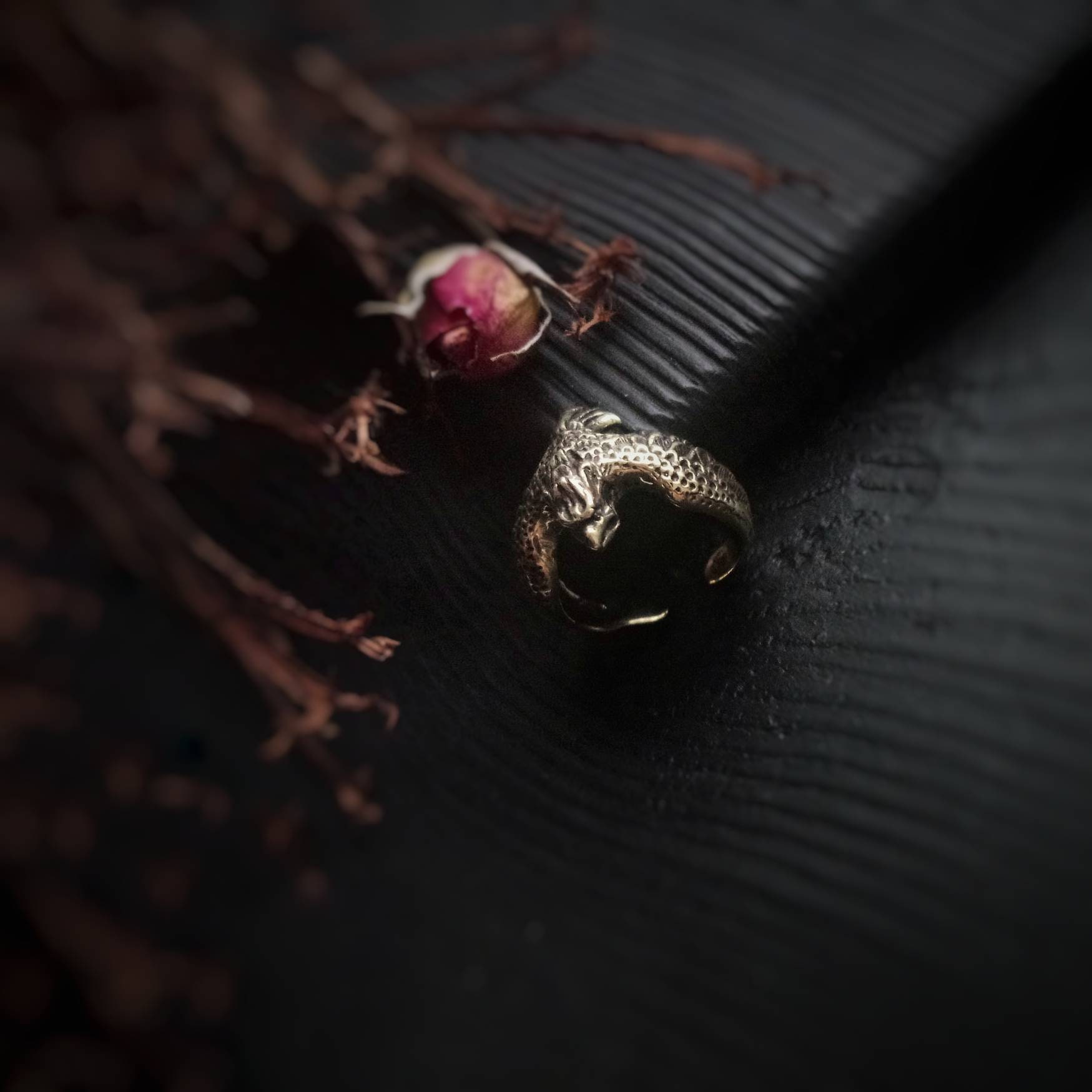 Odins Raven Ring Magic Occult Jewelry Brass Crow Ring 925 Sterling ...