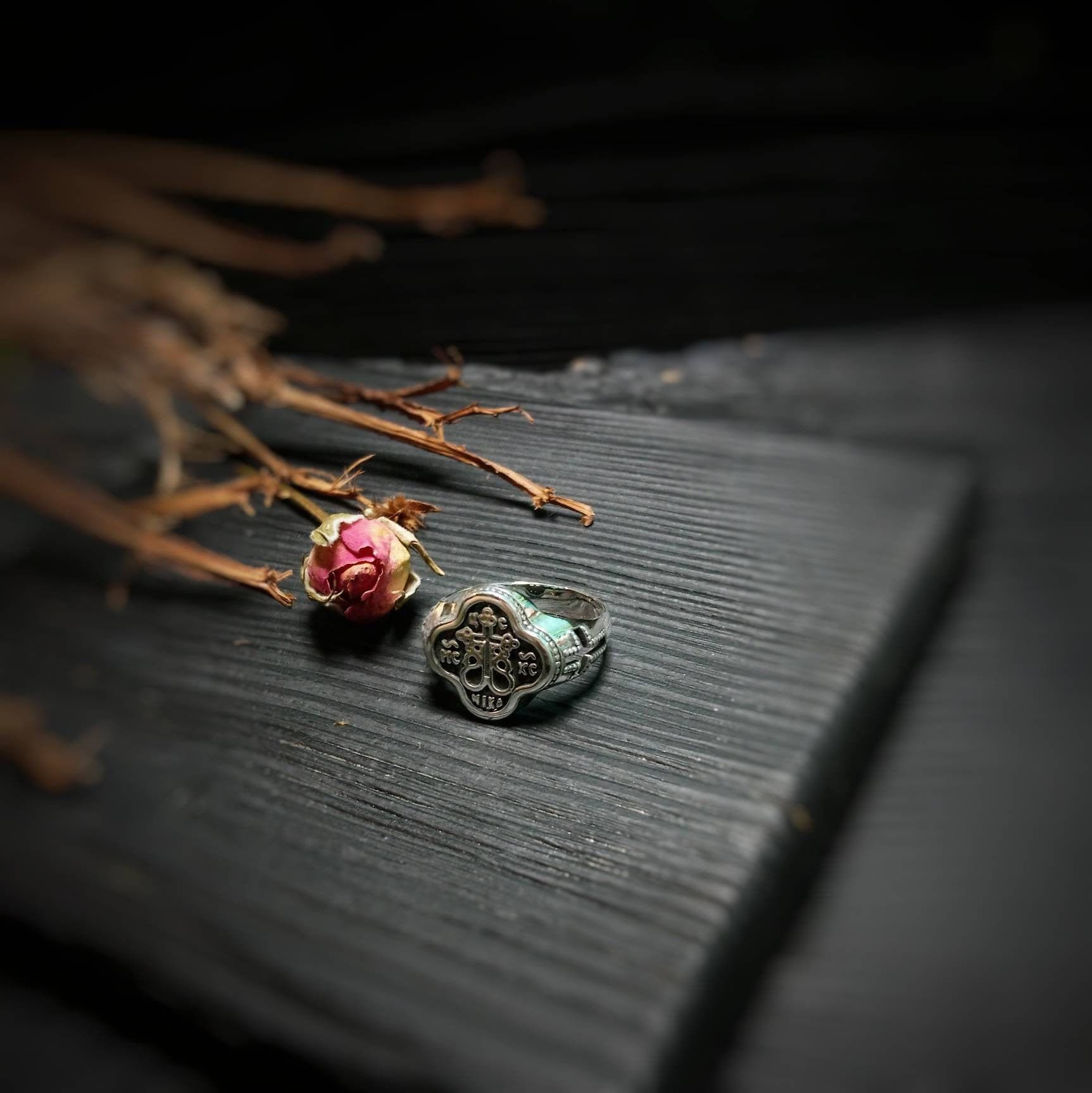 Orthodox Christian Cross Ring Slavic Talisman Rings 925 Sterling Silver ...