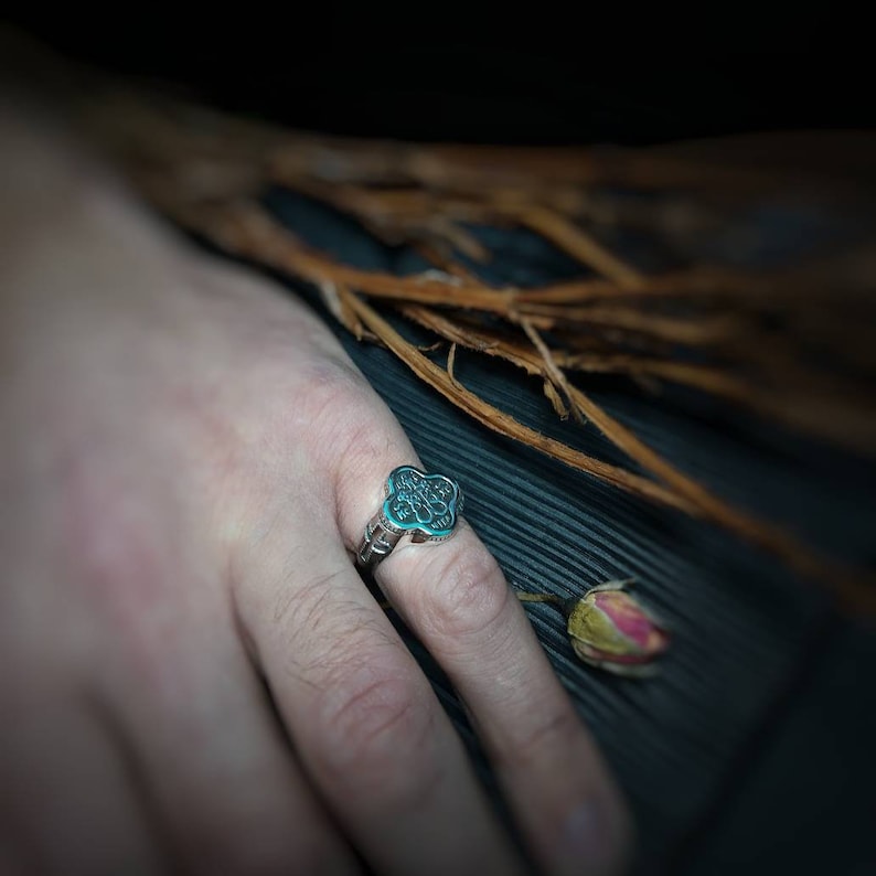 Orthodox Christian Cross Ring Slavic Talisman Rings 925 Sterling Silver ...