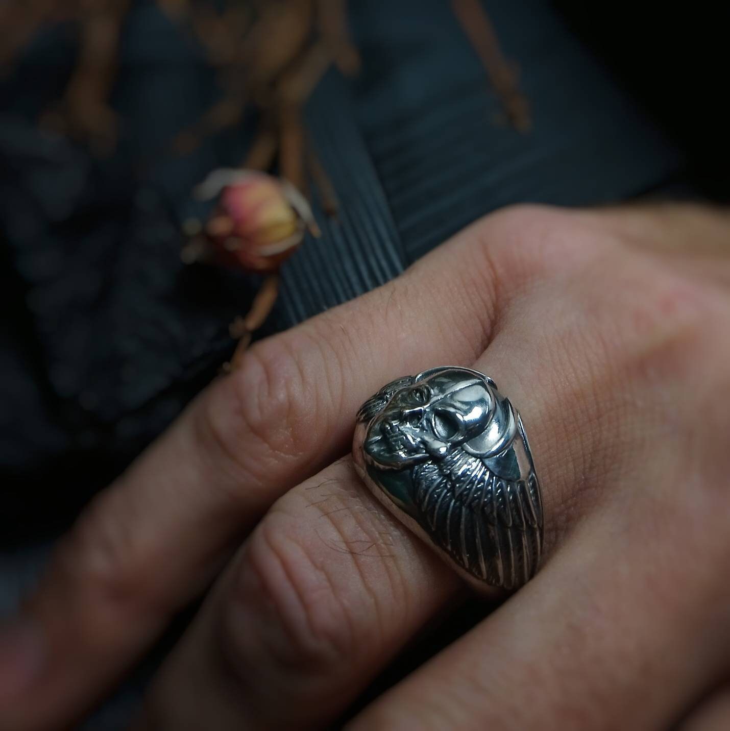 Hel Goddess of Death Viking Rings Norse God Ring 925 Sterling - Etsy