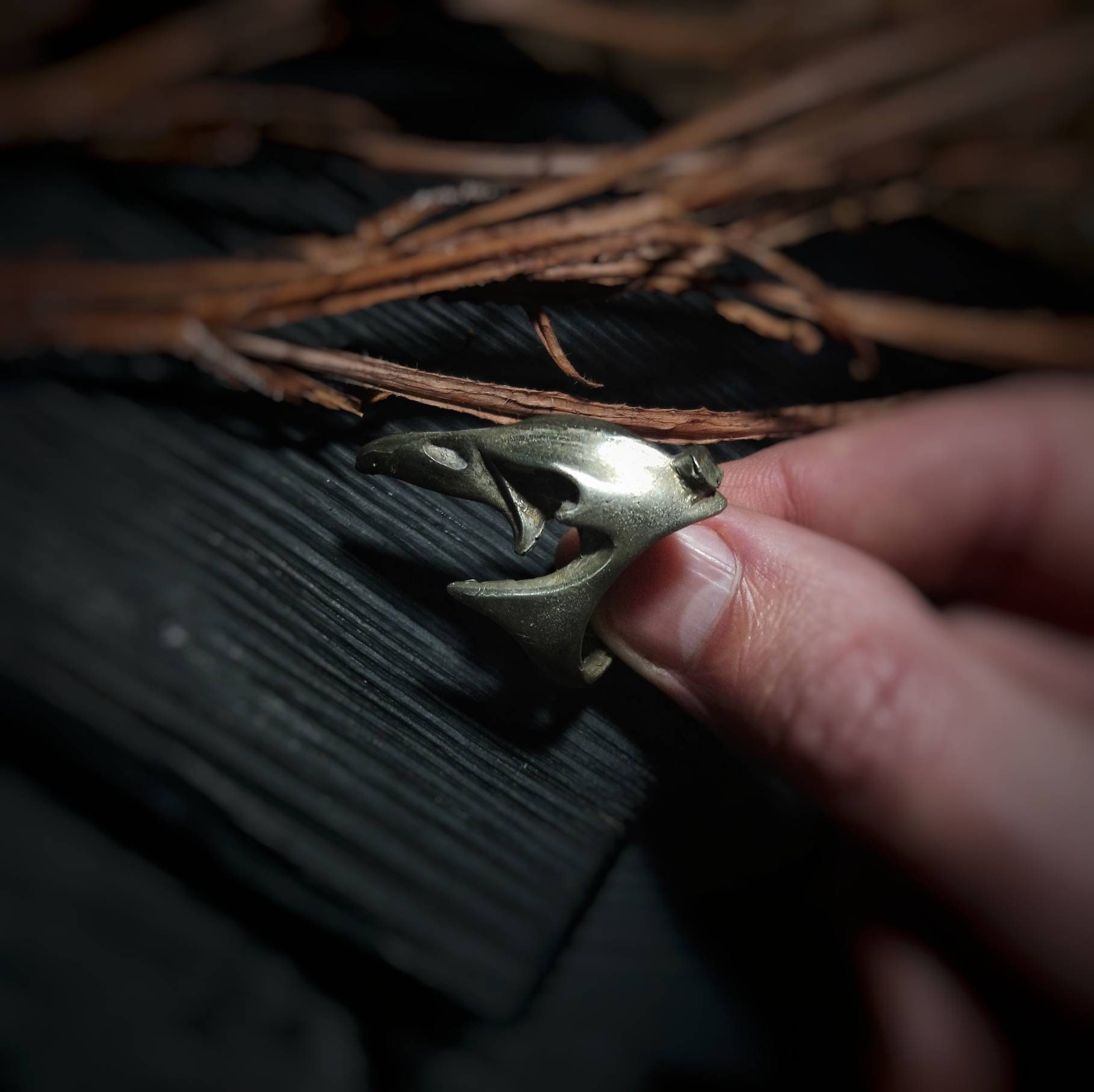 Medieval Witch Ring Pagan Magic Occult Jewelry Brass Crow - Etsy