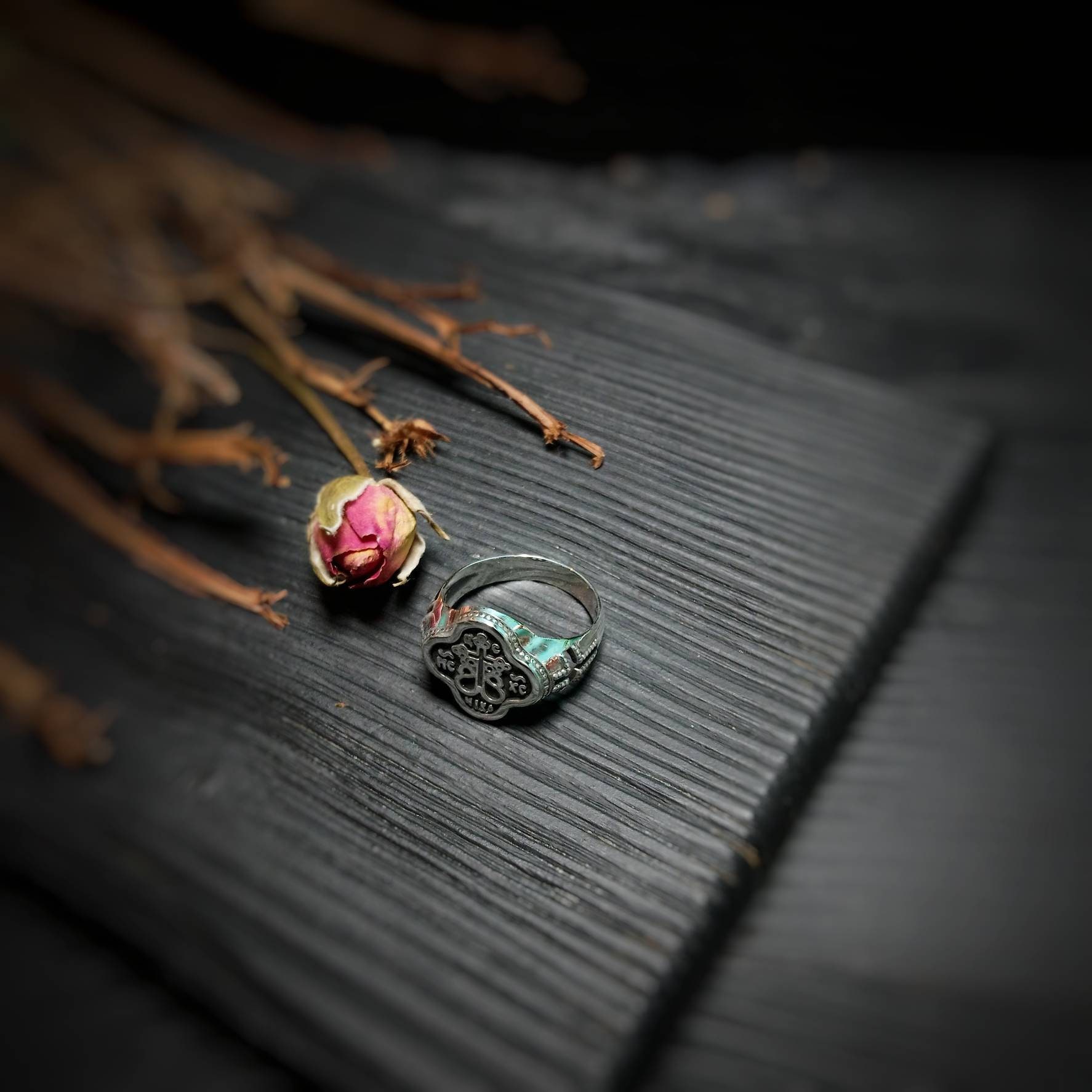 Orthodox Christian Cross Ring Slavic Talisman Rings 925 Sterling Silver ...