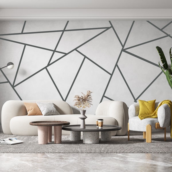 Geometric Wall Decal - Etsy