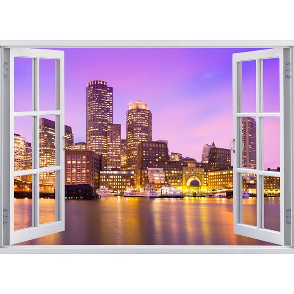 Fake Window Skyline - Etsy