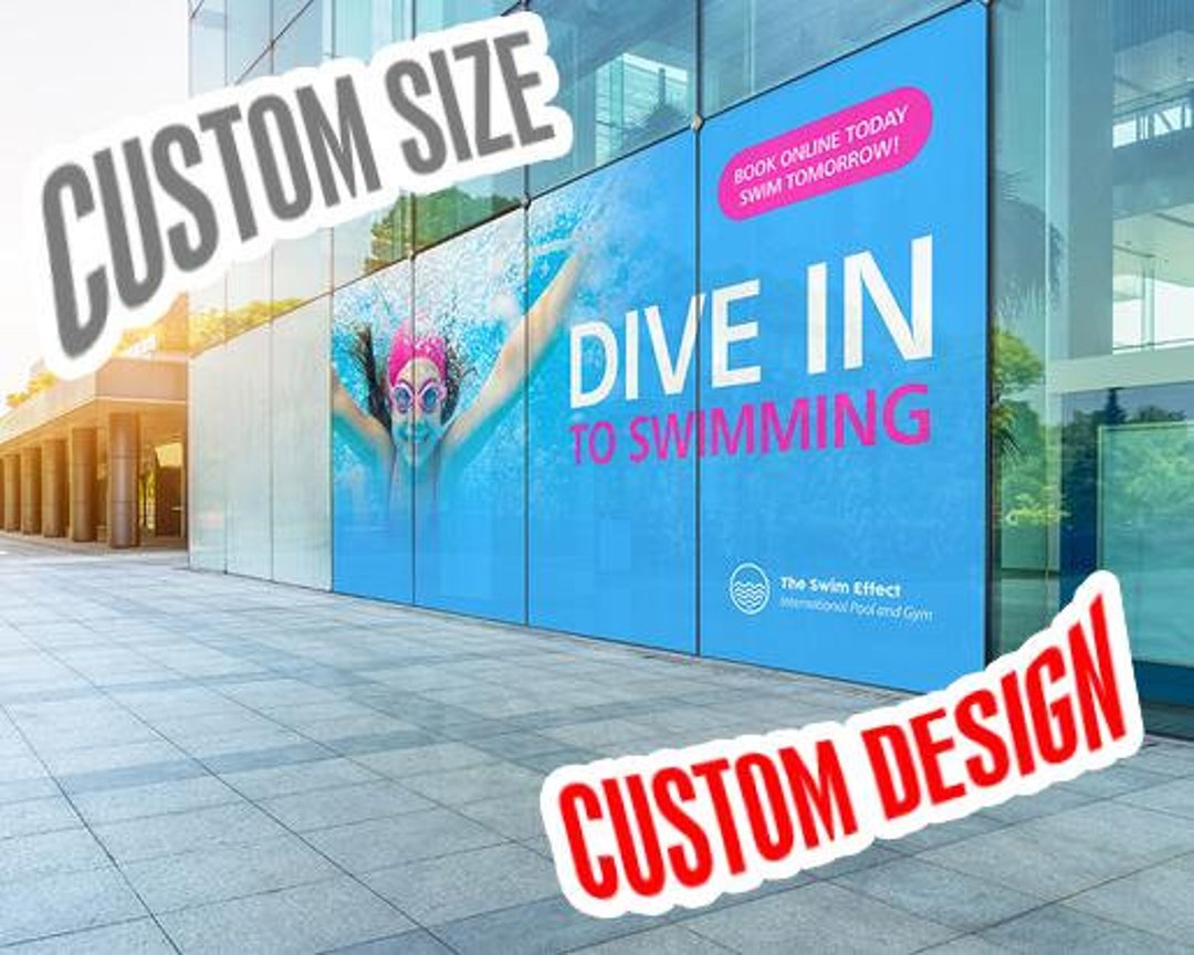 Custom Perforated Sign Decal, One Way Vision Foil, Perforated One Way ...