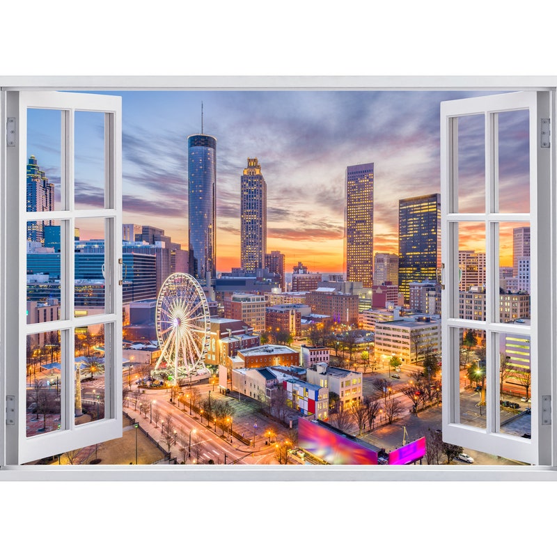 Skyline Peel Stick Window - Etsy