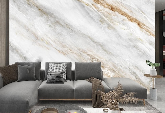 Faux Marble Wallpaper Beige Faux Marble Self Adhesive Contact Paper,