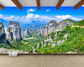 Wallpaper Mural Mountain Landscape Wall Art Wall Mural | Etsy