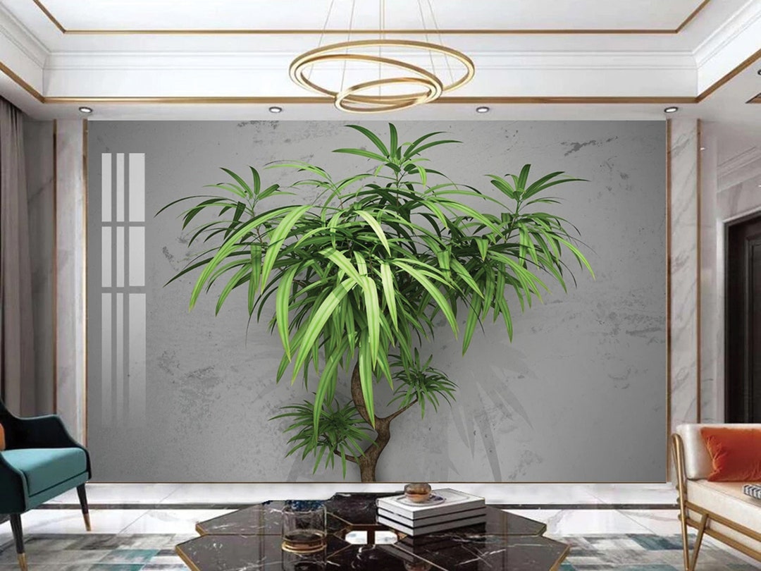 Wallpaper Wall Mural 3D Effective Tree Wall Art, Big Wall Mural, Huge ...